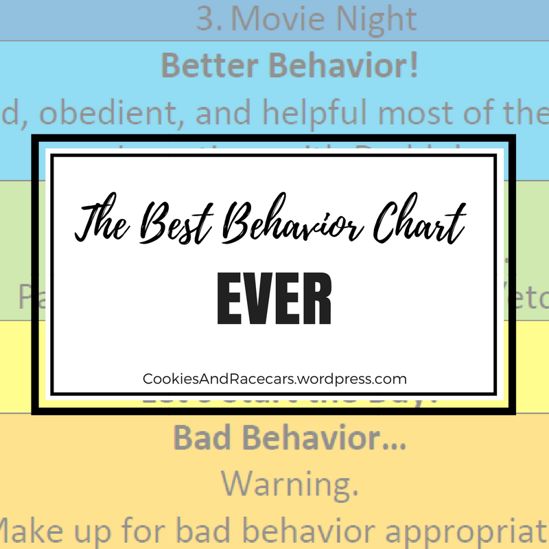 The All-Great and Amazing Behavior Chart – Cookies & Racecars
