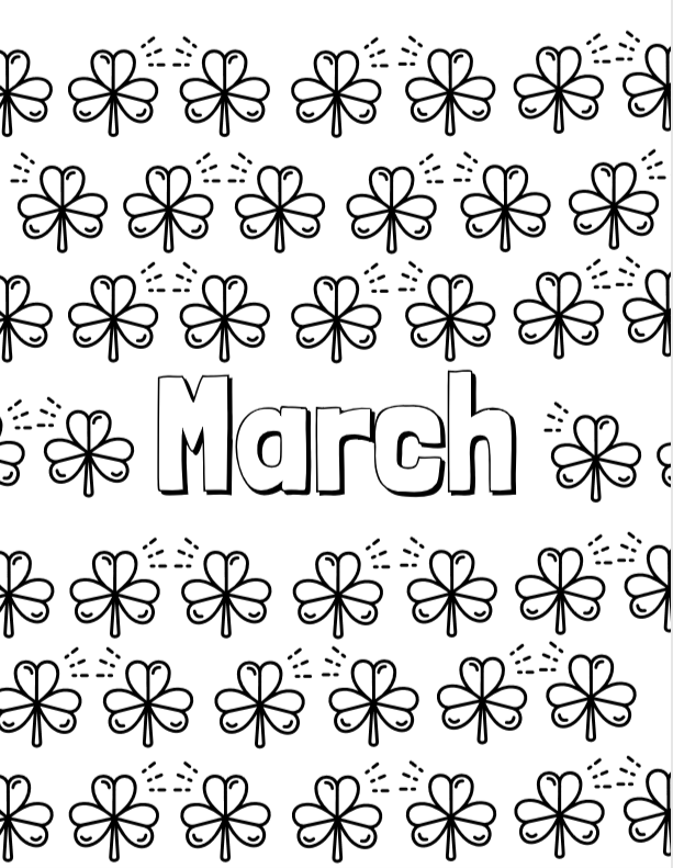 Months of the Year Coloring Pages – Cookies & Racecars